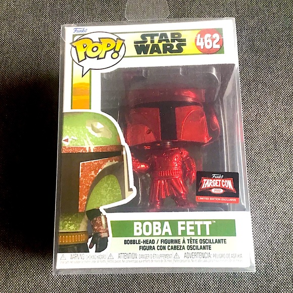 Funko | Accessories | Star Warsthe Mandalorian Funko Pop Boba Fett Red ...